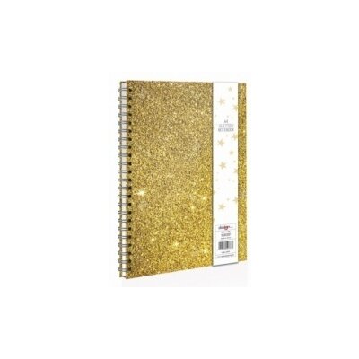 Notebook A4 cu spirala Glitter