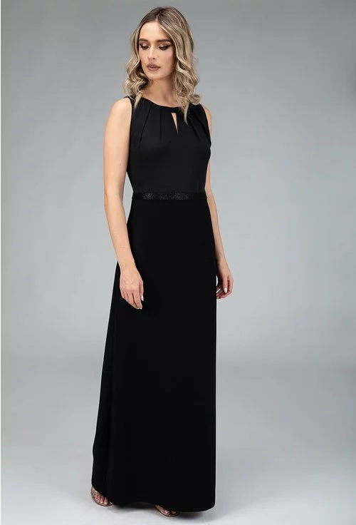 Rochie eleganta lunga neagra - Dasha.ro