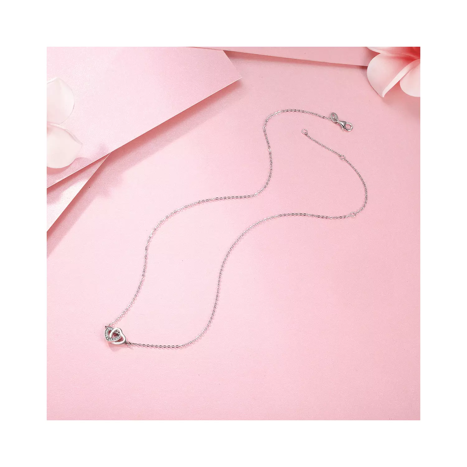 Colier din argint 925 Connected Hearts