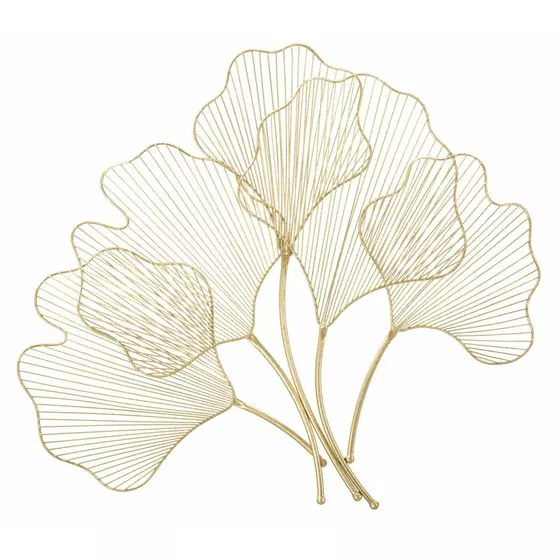 Decoratiune de perete Glam, Roma1128, Auriu, Metal, 62x69x5 cm