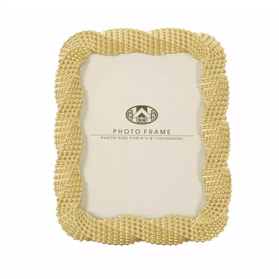 Rama foto, Roma1564, Auriu, Poliresina si Sticla, 25.3x20x2 cm