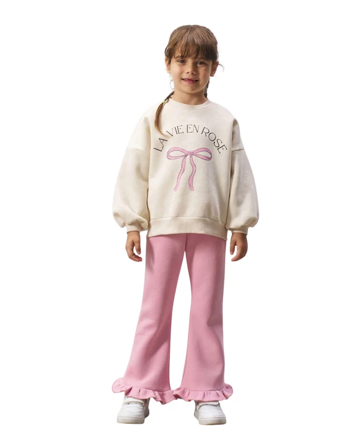 Compleu vatuit La Vie En Rose, cu albastru