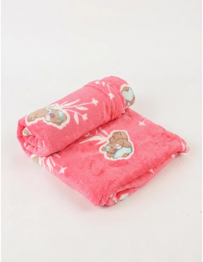 Patura cocolino imprimeuri roz ursuleti