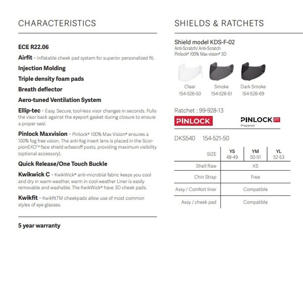 Casca integrala de copii SCORPION EXO-JNR AIR FUN