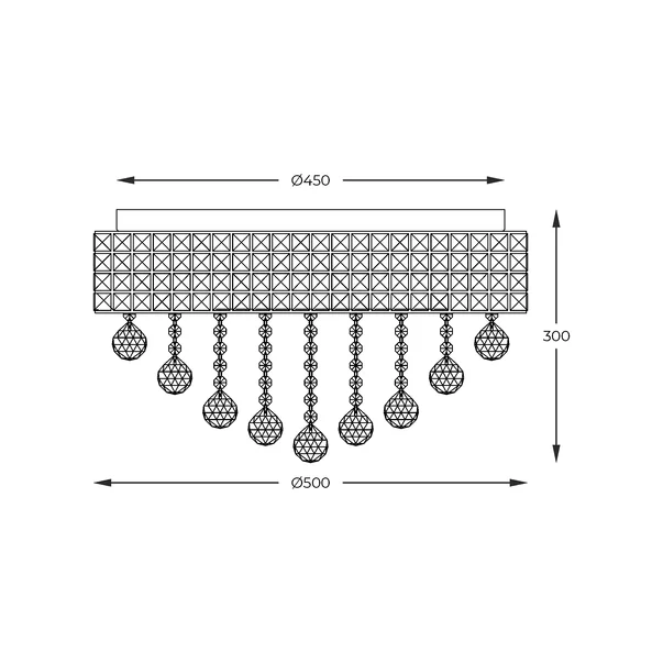 Aplica crom/transparent Zuma Line Capri 9 becuri 003064-011586 ...