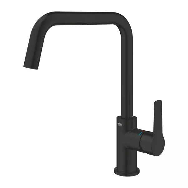 Baterie bucatarie Grohe Start negru mat cu pipa pivotanta 304702430 ...