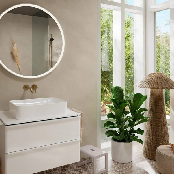 Baterie lavoar incastrata Hansgrohe Tecturis S bronz periat fara corp ...