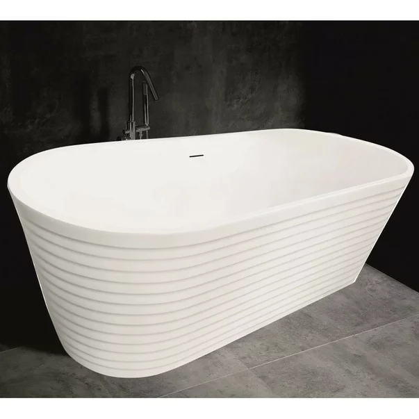 Cada freestanding Inter Ceramic acril alb mat 165x74 cm LB1986MW ...