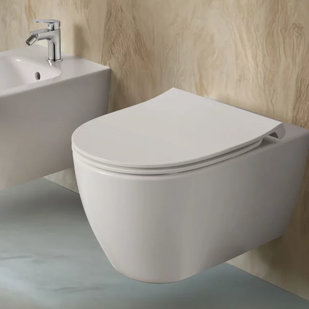 Capac WC Ideal Standard i.life O alb slim Quick Release T572301 ...