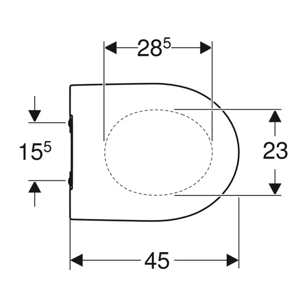 Capac WC softclose Geberit Icon alb slim Quick Release 500.835.01.1 ...