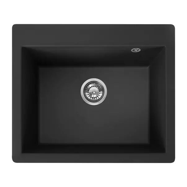 Chiuveta compozit Rea Lin negru mat 60x50 cm 5902557375806 | Neakaisa.ro