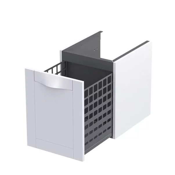 Dulap mediu lateral alb mat Oristo Skagen 40x50 cm sertar cos de rufe ...