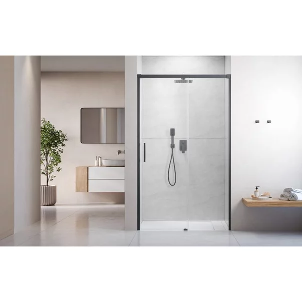 Usa de nisa culisanta Radaway Idea DWJ 100 cm sticla 6 mm finisaj GunMetal periat-transparent ...