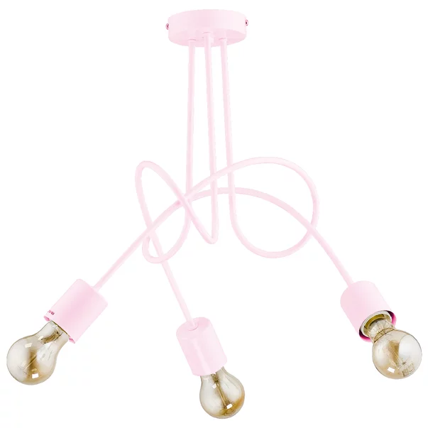 Lustra Alfa Tango 3 roz/transparent 28493 | Neakaisa.ro