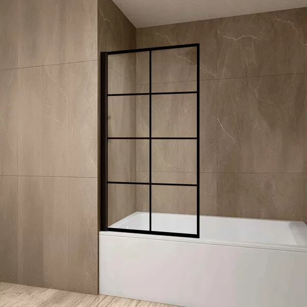 Paravan de cada negru model patrate Rune Borr 80x140 cm 5940541331742 ...