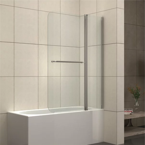 Paravan de cada pivotant Inter Ceramic 100x140 cm sticla 5 mm profil ...