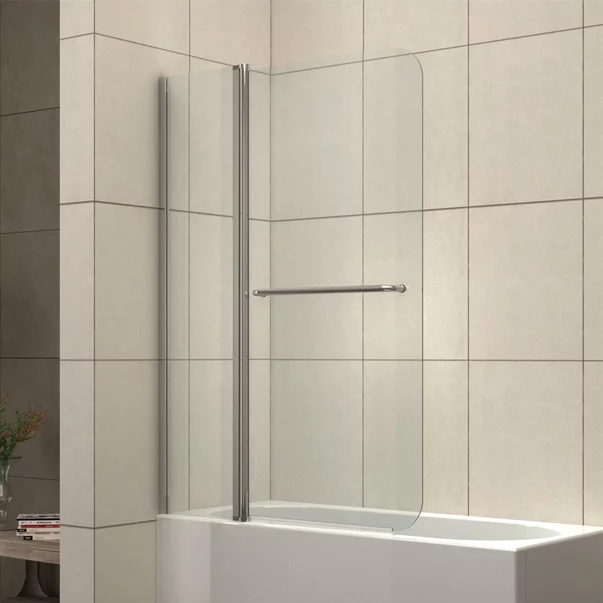 Paravan de cada pivotant Inter Ceramic 100x140 cm sticla 5 mm profil ...