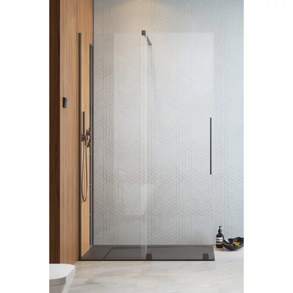 Paravan de dus tip Walk-in Radaway Furo GunMetal periat-transparent 140 ...