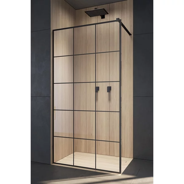 Paravan de dus tip Walk-in Radaway Modo New Black II Factory negru ...