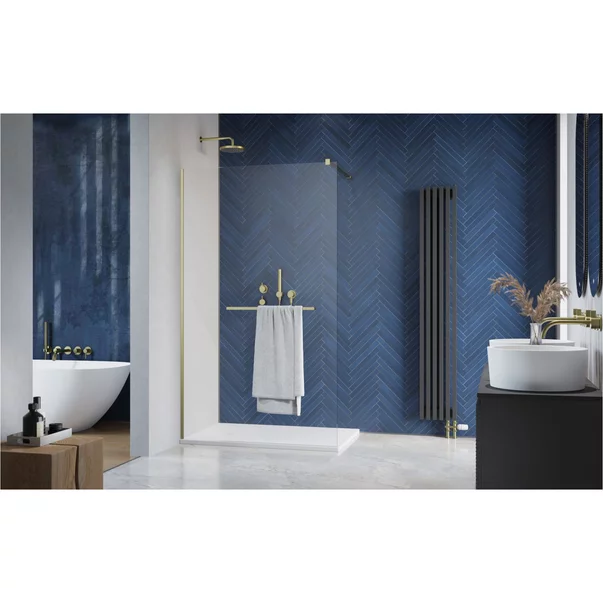 Paravan de dus tip Walk-in Radaway Modo New II cu portprosop auriu ...