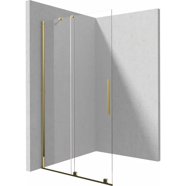 Paravan de dus Walk-in Deante Prizma auriu periat 100x195 cm KTJ_R30R ...