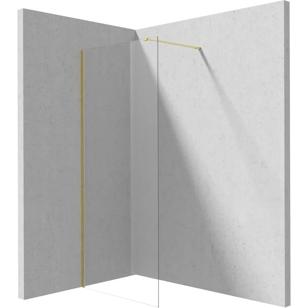 Paravan de dus Walk-in Deante Prizma auriu periat 90x195 cm KTJ_R39P ...