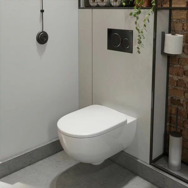 Set vas wc suspendat rimfree cu capac Geberit Selnova Premium 503.023 ...