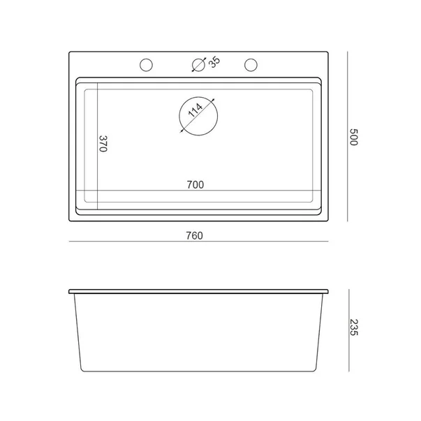 Statie de lucru incastrata Quadron Unique Marc 110 bej - cupru 1 cuva ...