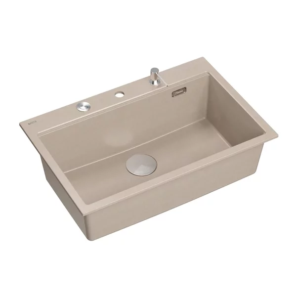 Statie de lucru incastrata Quadron Unique Marc 110 bej - inox 1 cuva ...