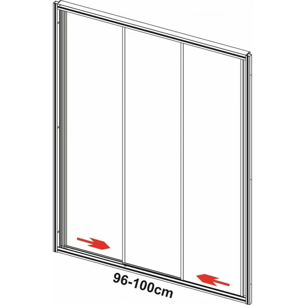 Usa de nisa culisanta Inter Ceramic 100 cm sticla mata opaca 4 mm ...