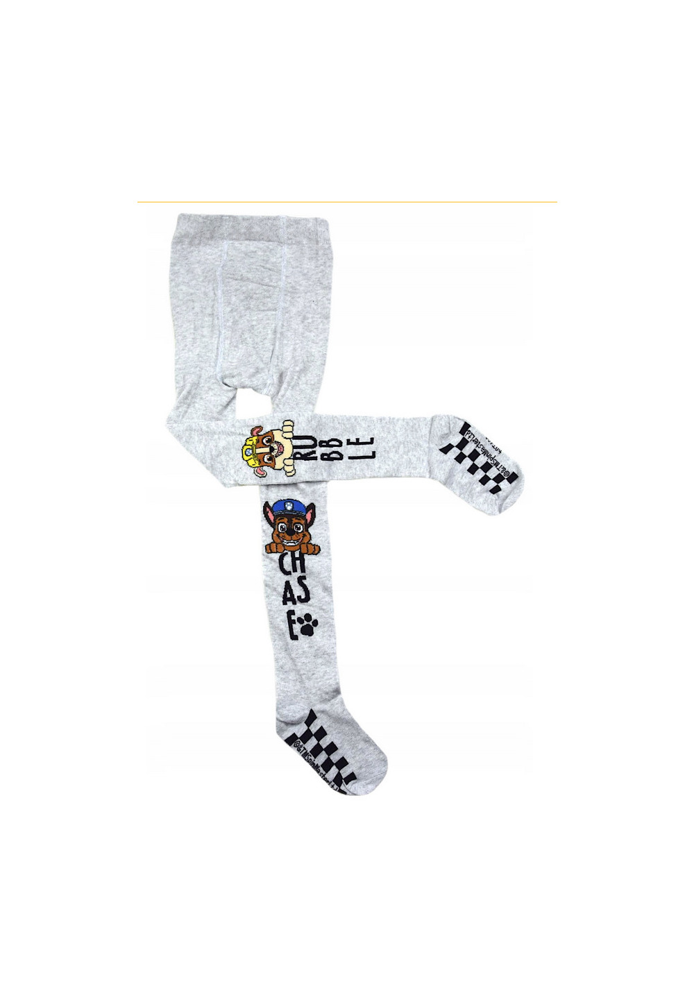 Ciorapi cu chilot, 75%bumbac, Chase si Rubble, gri