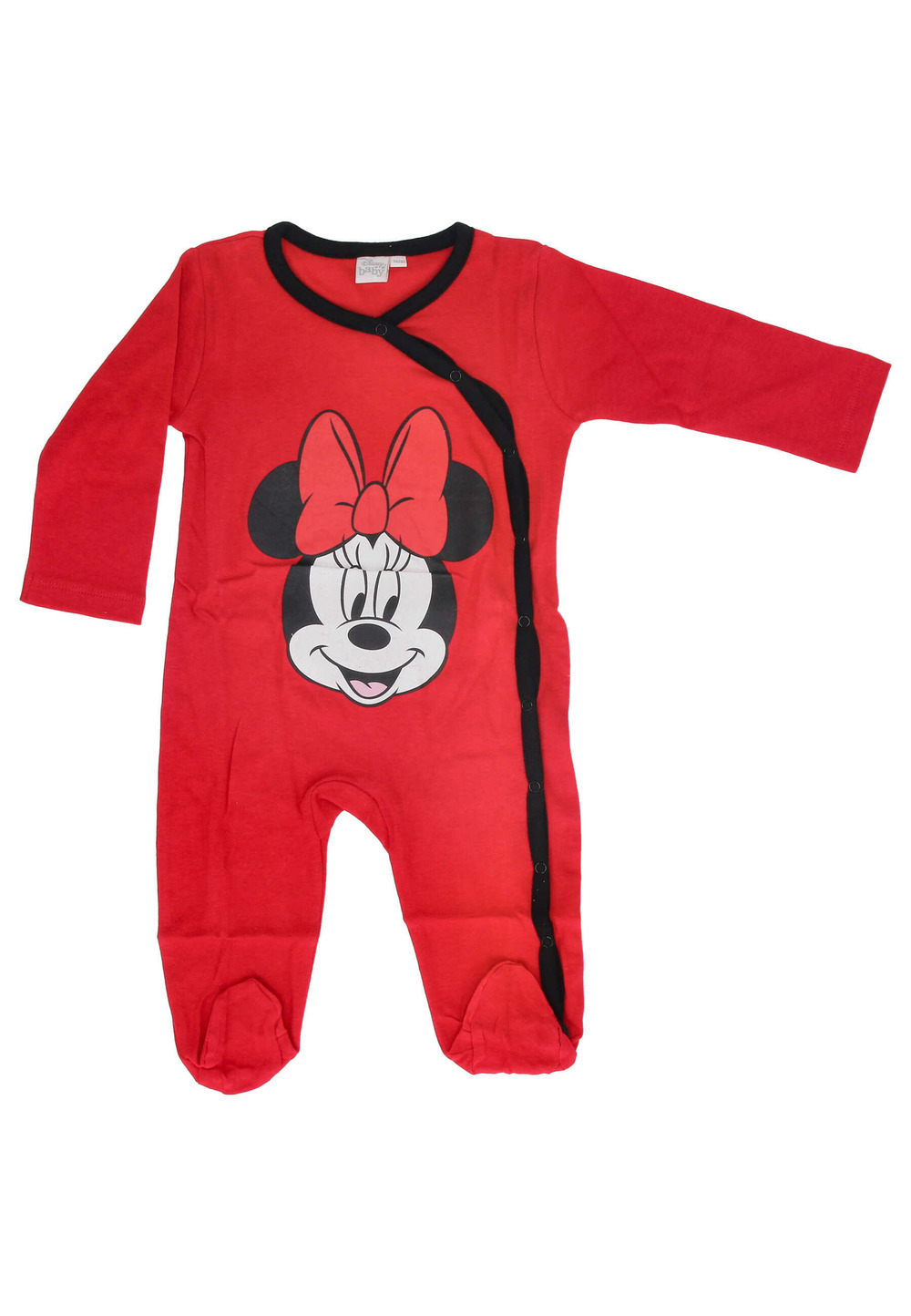 Salopeta maneca lunga, bumbac, minunata Minnie Mouse,rosu